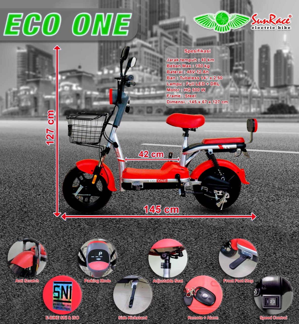 Sunrace Eco One - ElecPit - Agen Sepeda Listrik